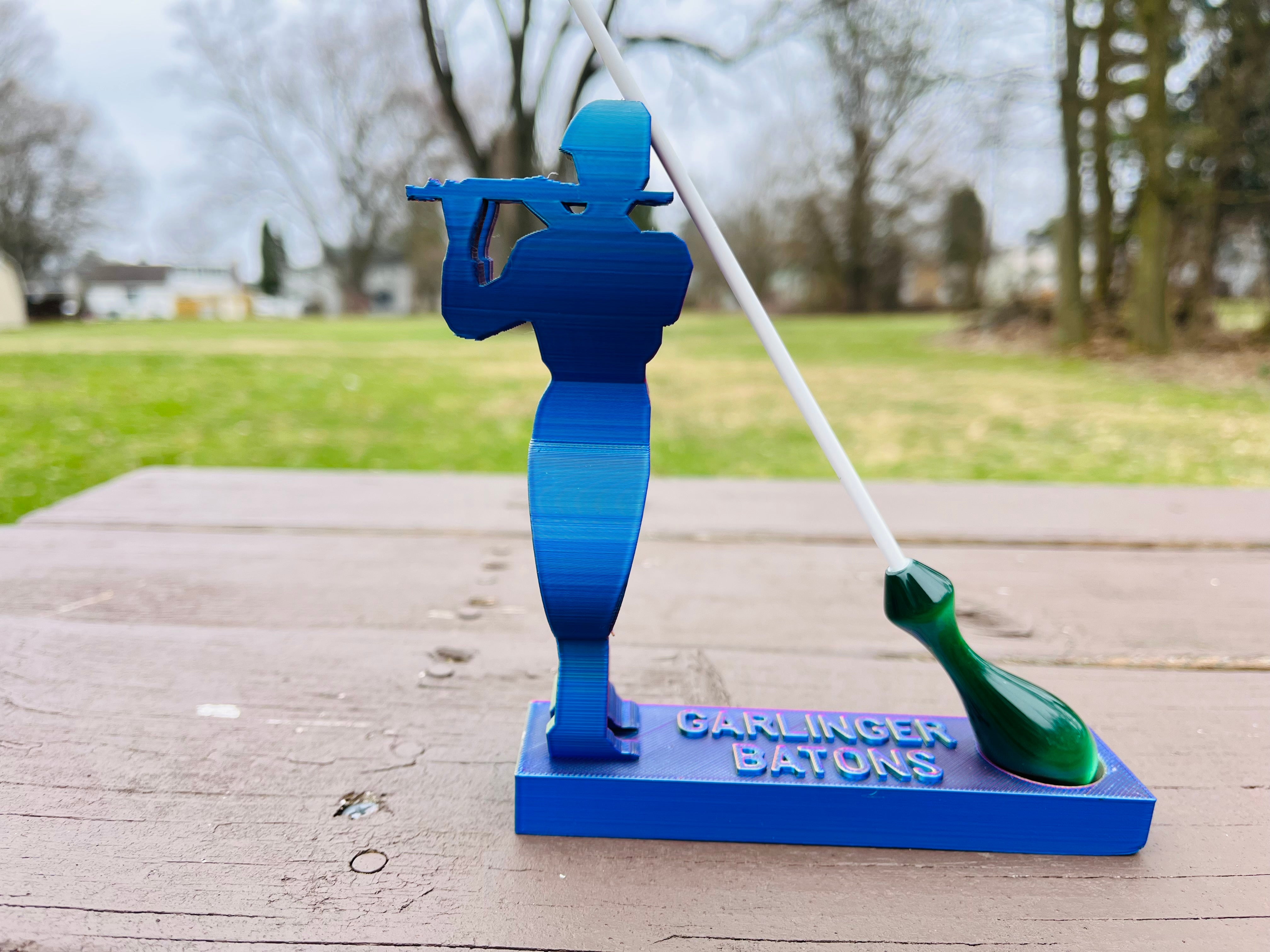 Flute Player & Treble Transforming Baton Stand STL File – Garlinger Batons