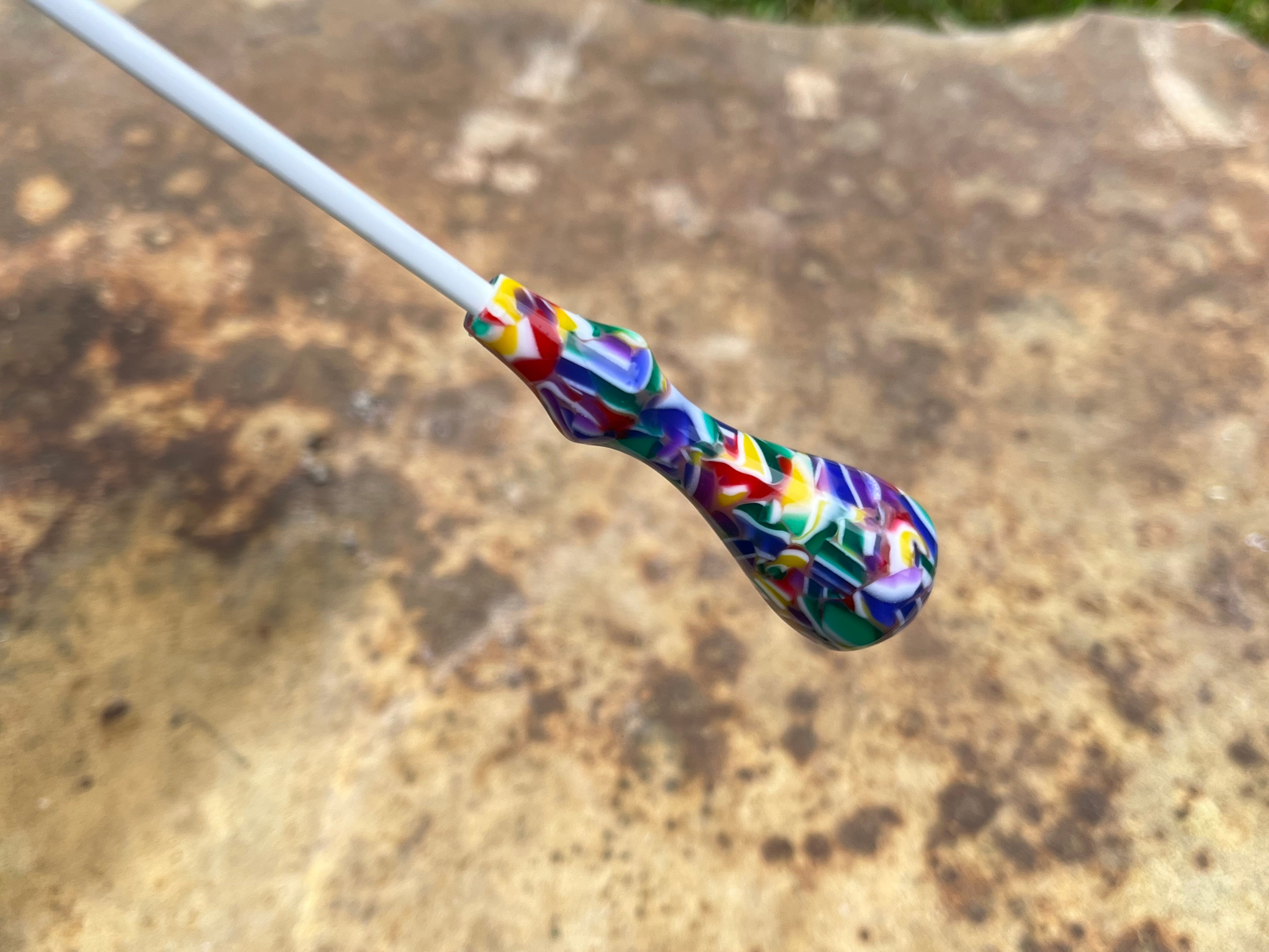 Waving Flags- Spindle Acrylic Conducting Baton – Garlinger Batons