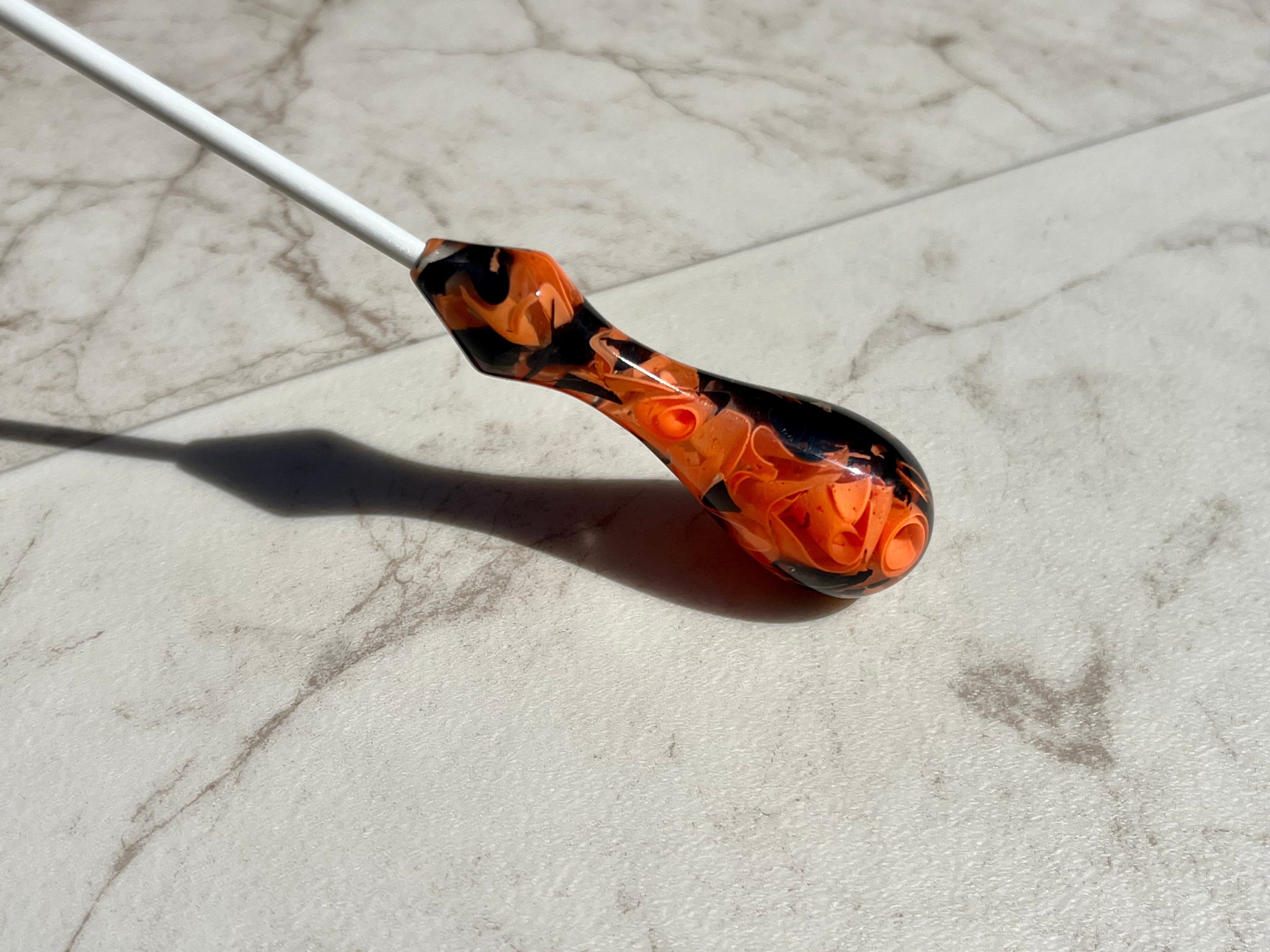Halloween Reef- Ergonomic Acrylic Conducting Baton – Garlinger Batons