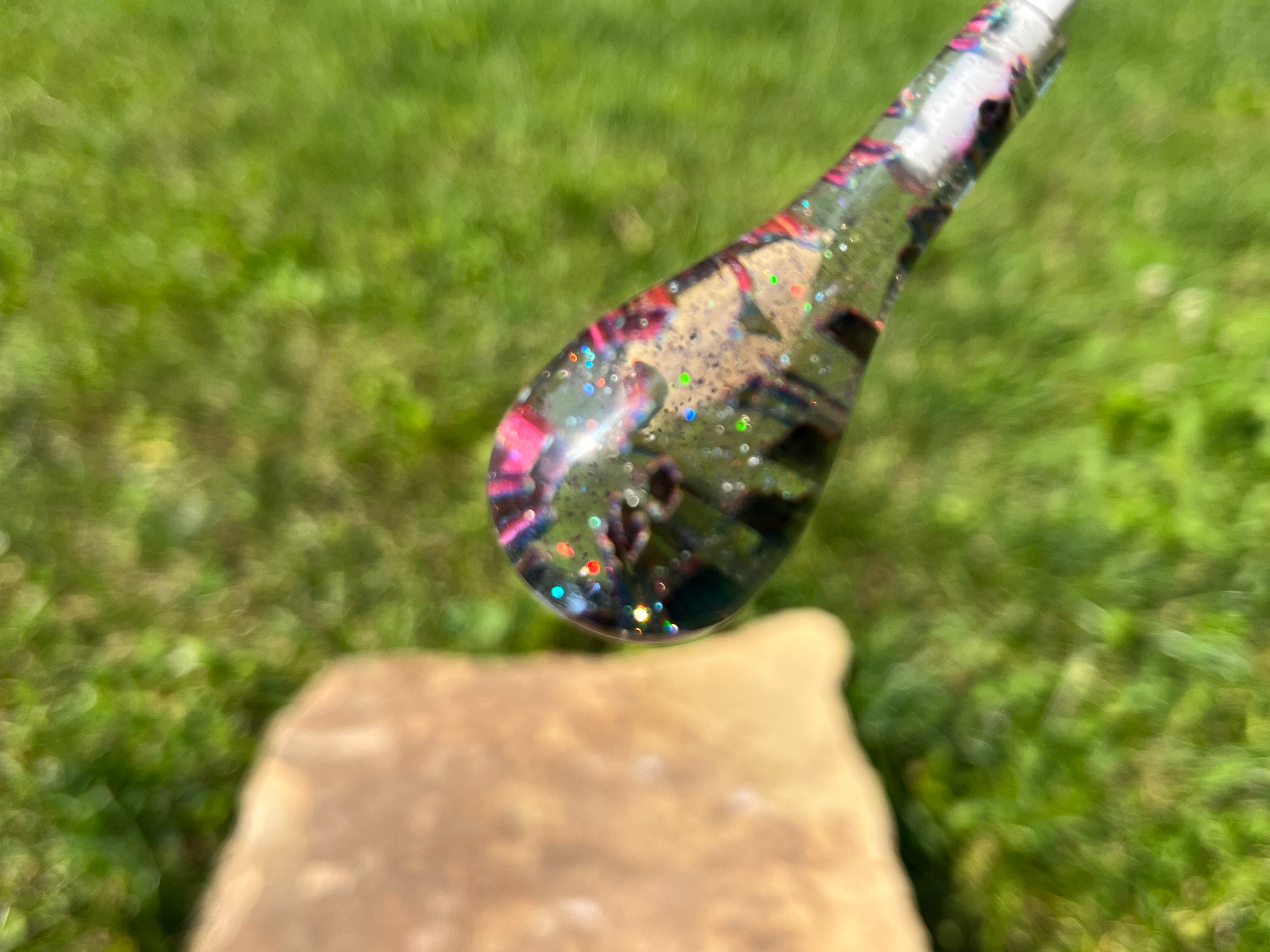 Rainbow Sheet Music- Pear Acrylic Conducting Baton – Garlinger Batons