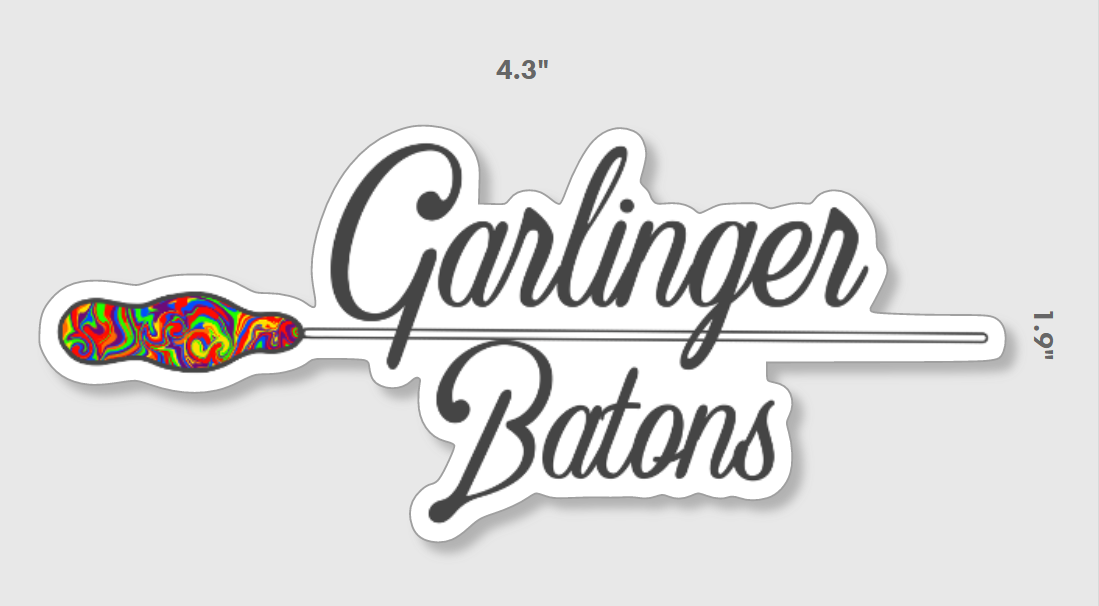 Rainbow Logo Sticker – Garlinger Batons