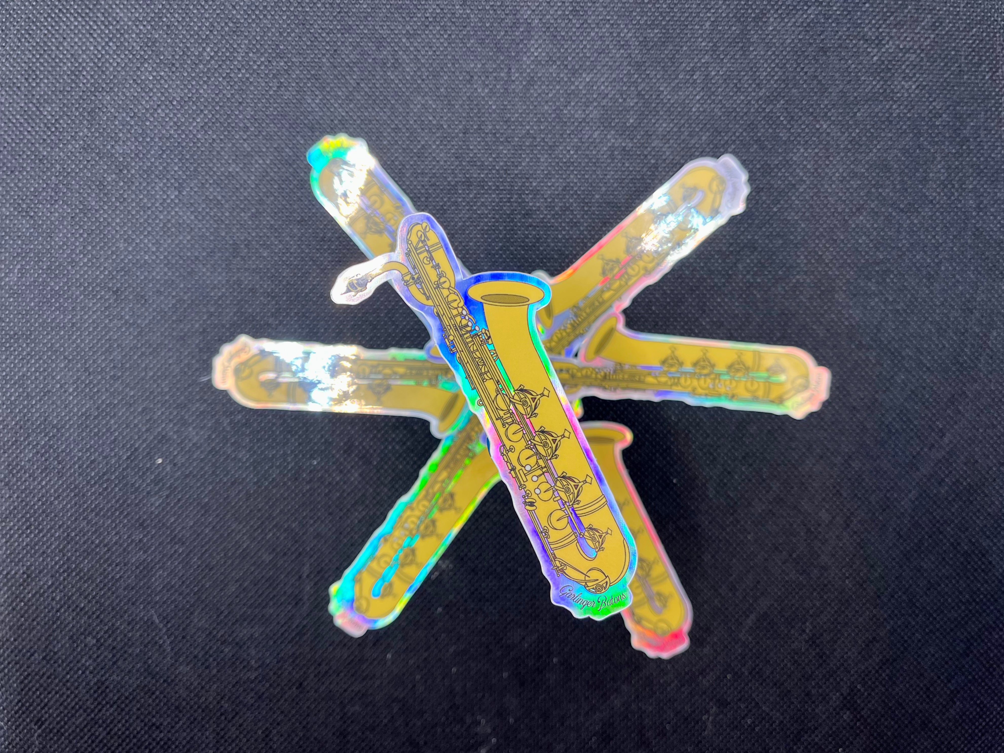 Bari Saxophone- Holographic Sticker – Garlinger Batons